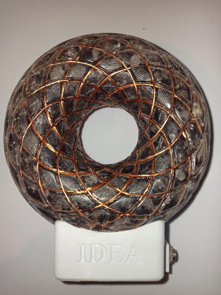 10 Cm Rodin Coil With Natural Stone & Resin Mid Size abha Torus Vortex ...