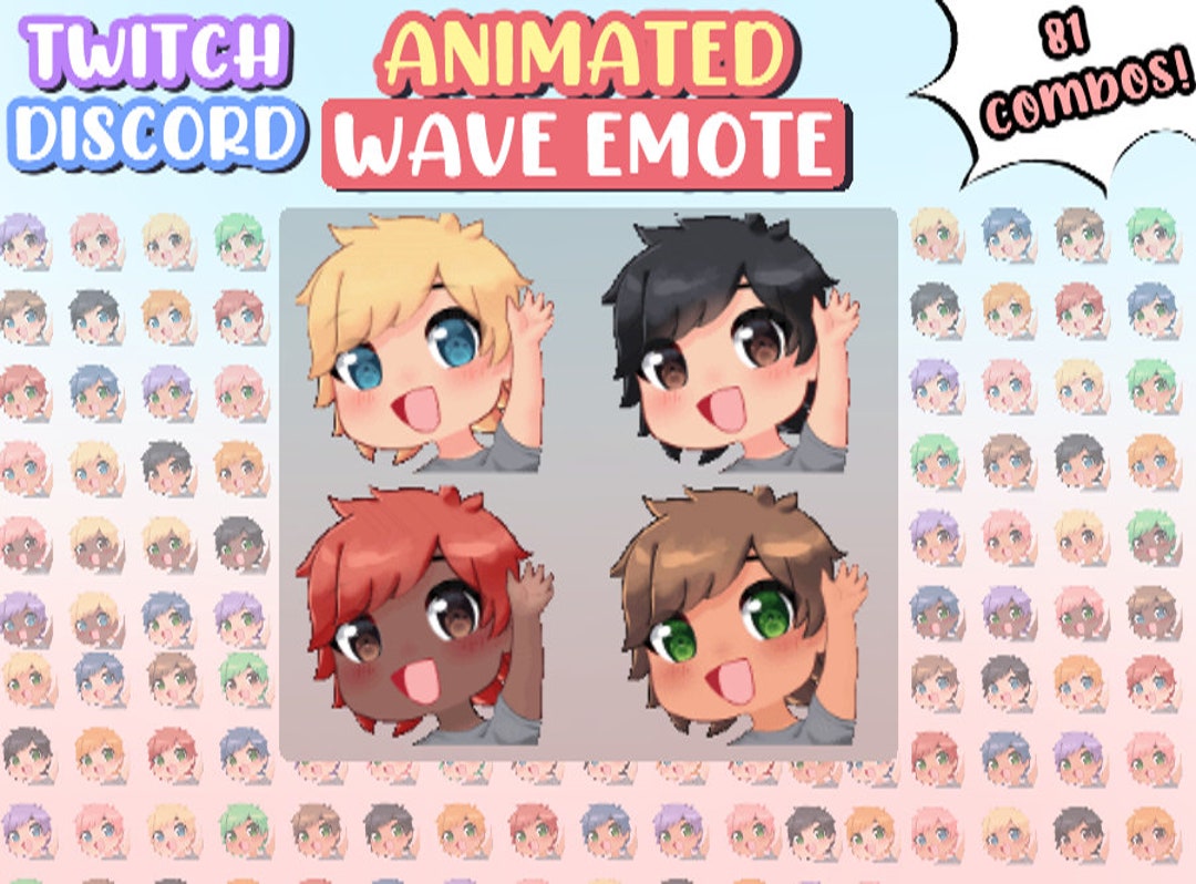 Animated Wave Emote (MALE) ! - 81 Combinations - 9 Hair Colors - 3 Eye ...