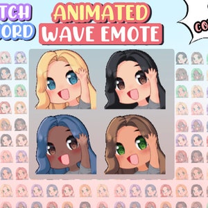 Animated Wave Emote ! (GIRL) - 81 Combinations - 9 Hair Colors - 3 Eye ...