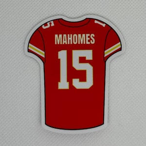 Patrick Mahomes Jersey Sticker - Kansas City Chiefs Football - Mahomes ...