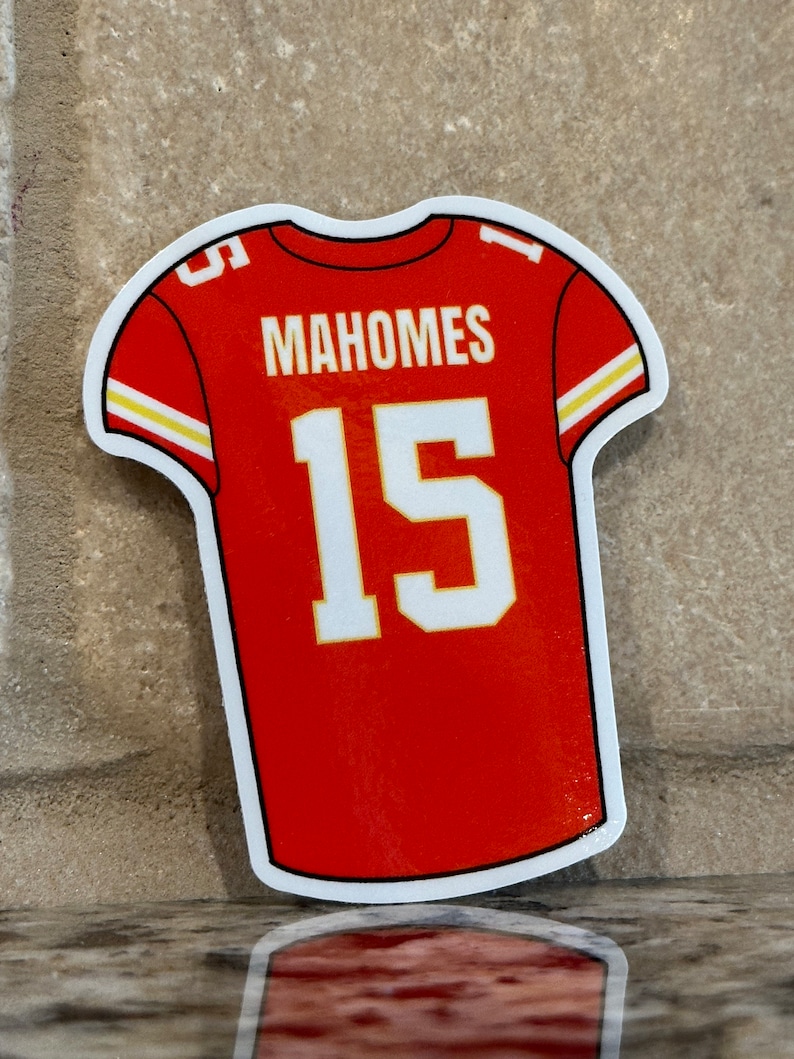 Patrick Mahomes Jersey Sticker Kansas City Chiefs Mahomes 15 - Etsy