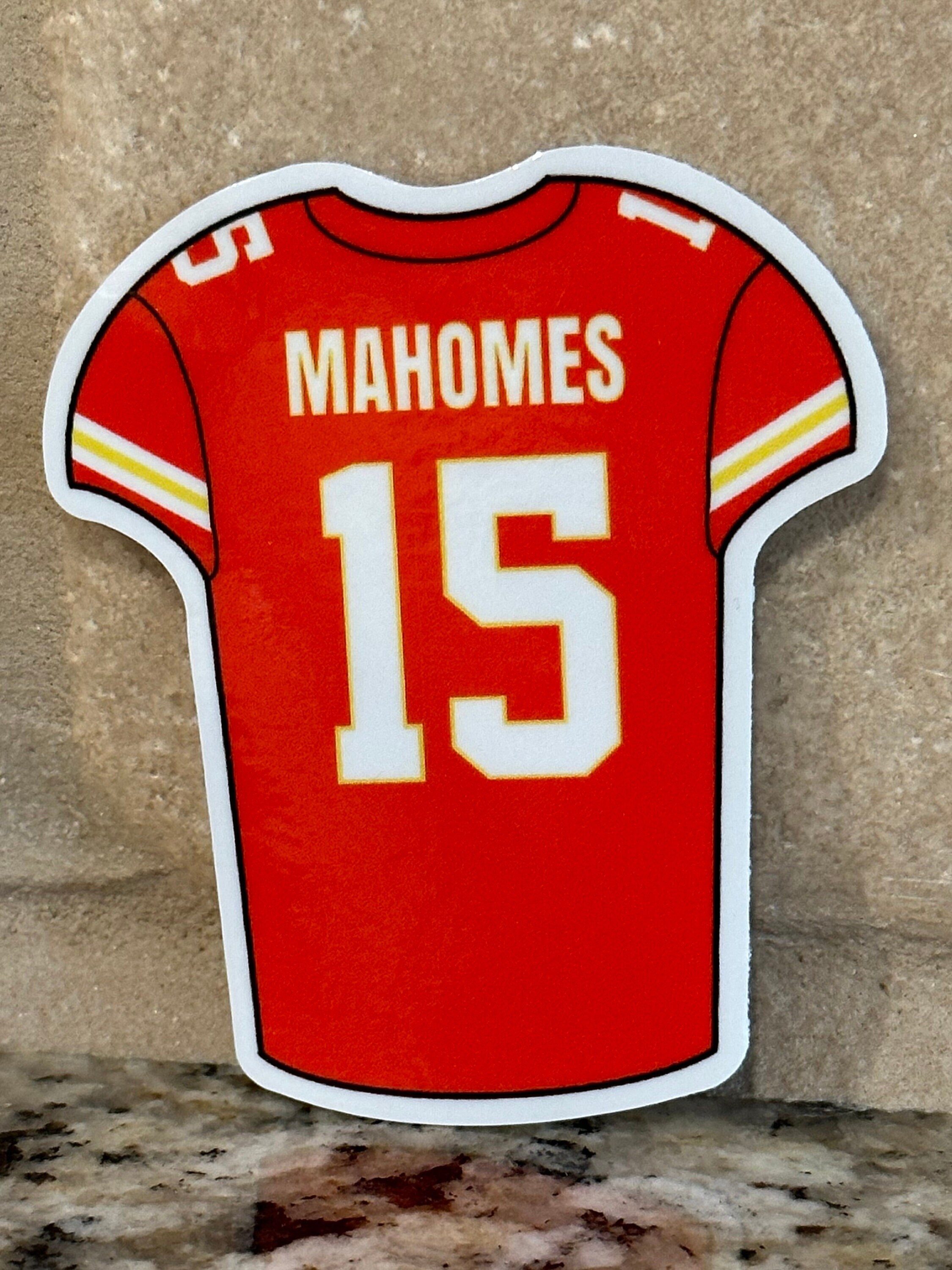Patrick Mahomes Jersey Sticker Kansas City Chiefs Mahomes 15 - Etsy