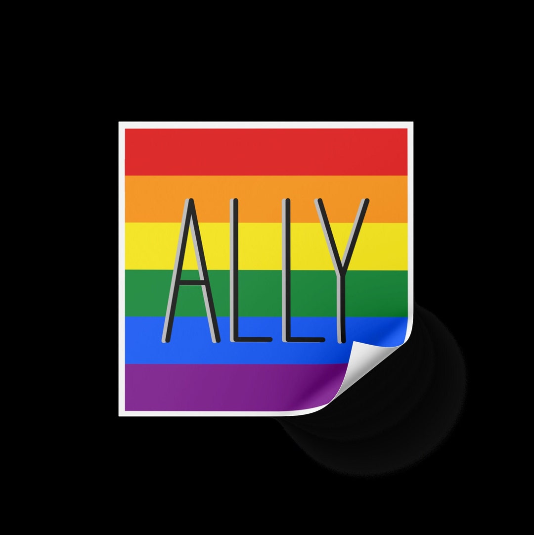 Ally Sticker for LGBTQIA - Etsy