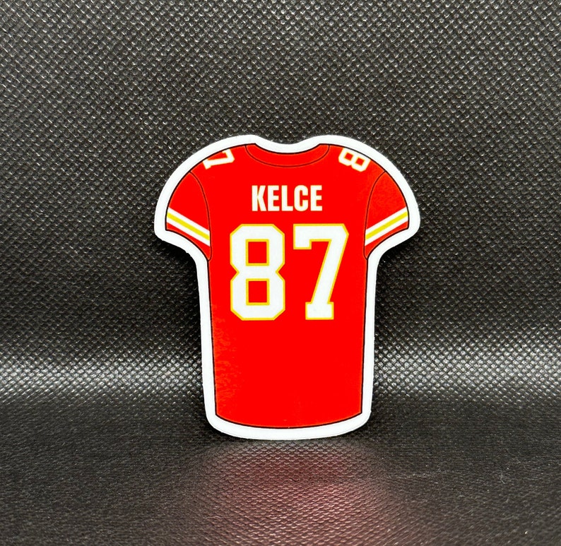 Travis Kelce Jersey Sticker - Kansas City Chiefs Football - Kelce #87 ...