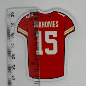 Patrick Mahomes Jersey Sticker - Kansas City Chiefs Football - Mahomes ...