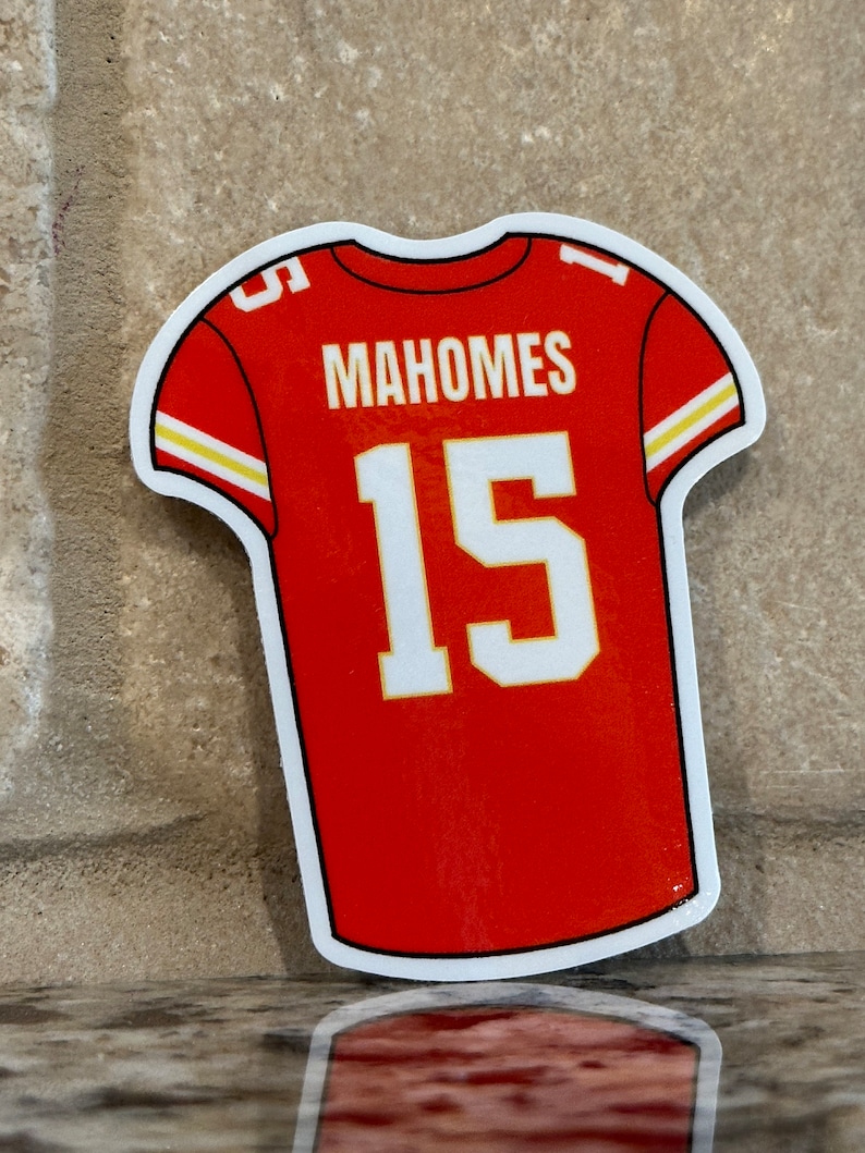 Patrick Mahomes Jersey Sticker Kansas City Chiefs Mahomes 15 - Etsy