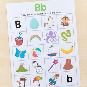 Beginning Sounds Mazes - Etsy