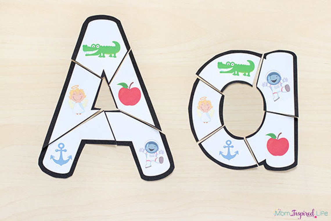 Alphabet Letter Puzzles - Etsy