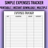 Printable Spending Tracker - Expenses Tracker - A4 A5 Letter Size ...
