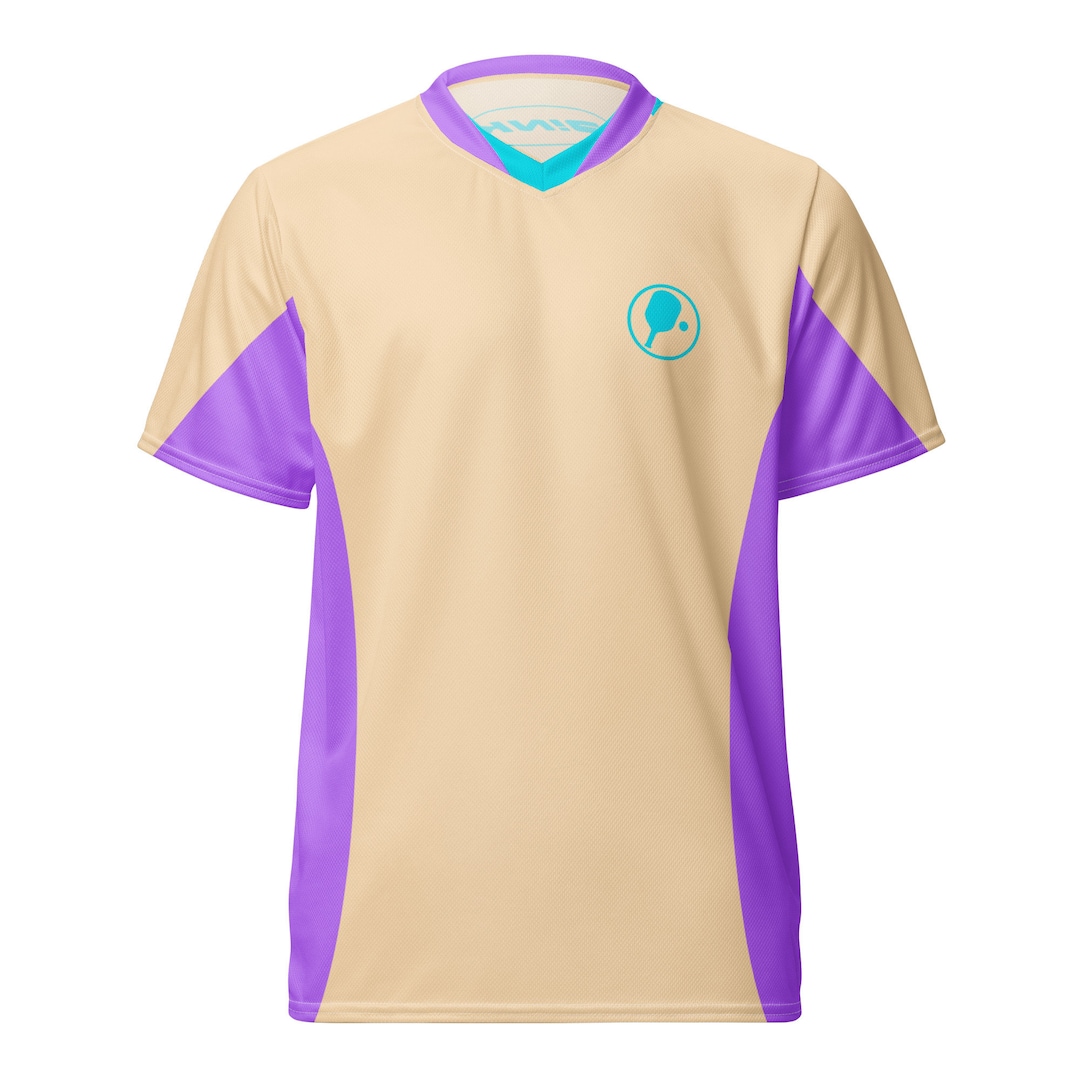Pickleball Yellow Purple Block Uniform Recycled Unisex Sports Jersey - Etsy