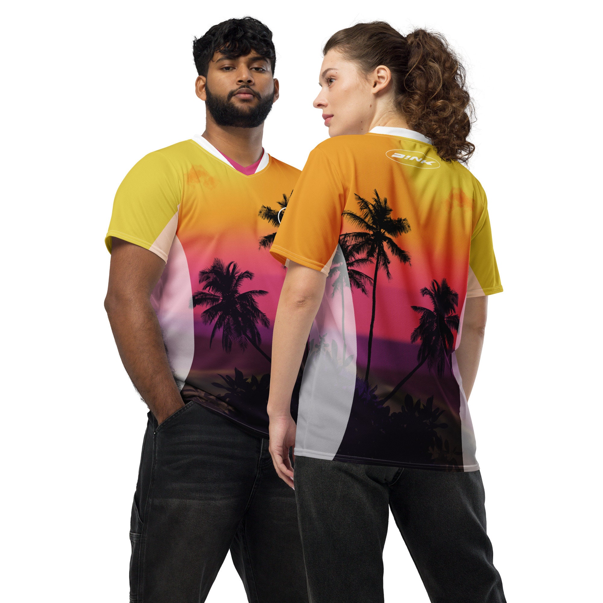 Pickleball Sunset Beach Uniform Recycled Unisex Sports Jersey - Etsy