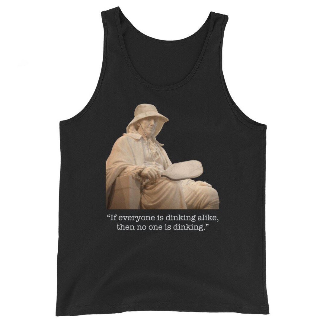 Pickleball - Benjamin Franklin Muscle Tank Top - Etsy