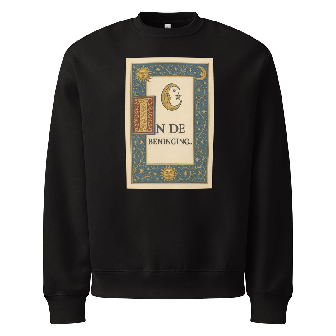 In De Beninging Funny Meme Bible Oversized Heavyweight Sweatshirt - Etsy