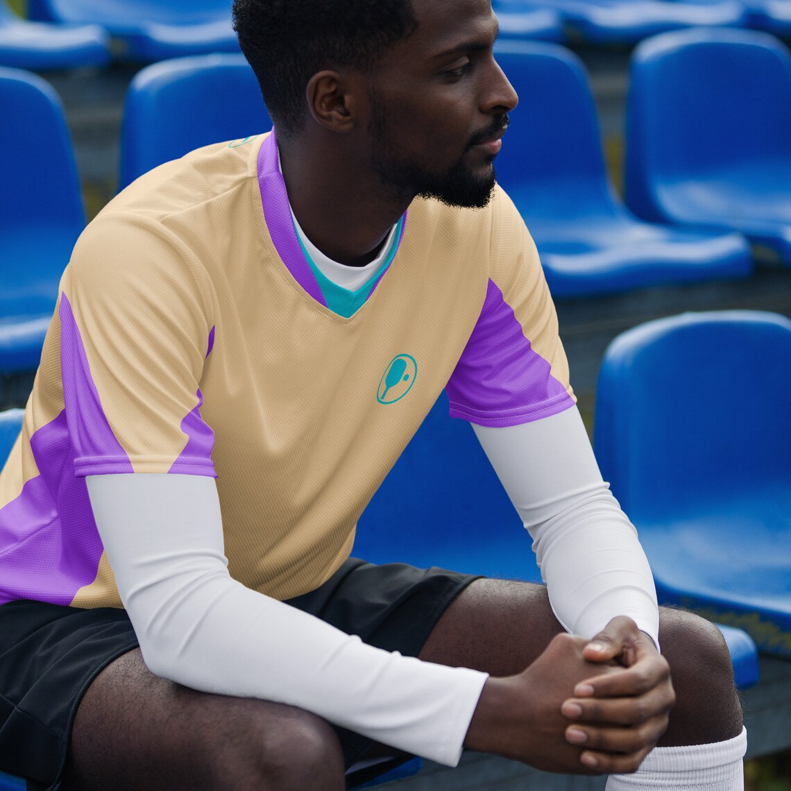 Pickleball Yellow Purple Block Uniform Recycled Unisex Sports Jersey - Etsy