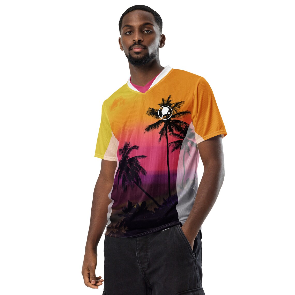 Pickleball Sunset Beach Uniform Recycled Unisex Sports Jersey - Etsy