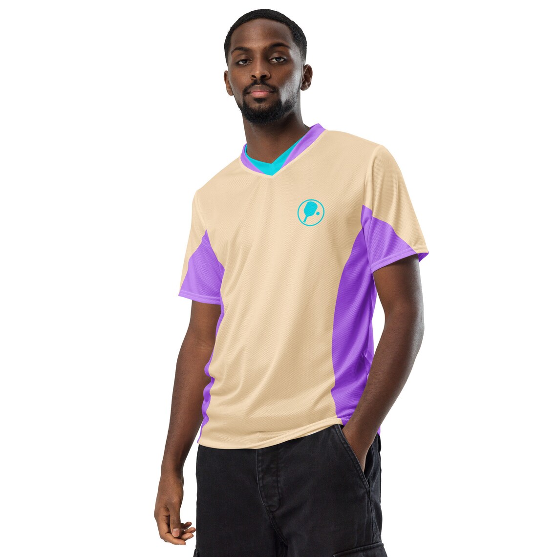 Pickleball Yellow Purple Block Uniform Recycled Unisex Sports Jersey - Etsy