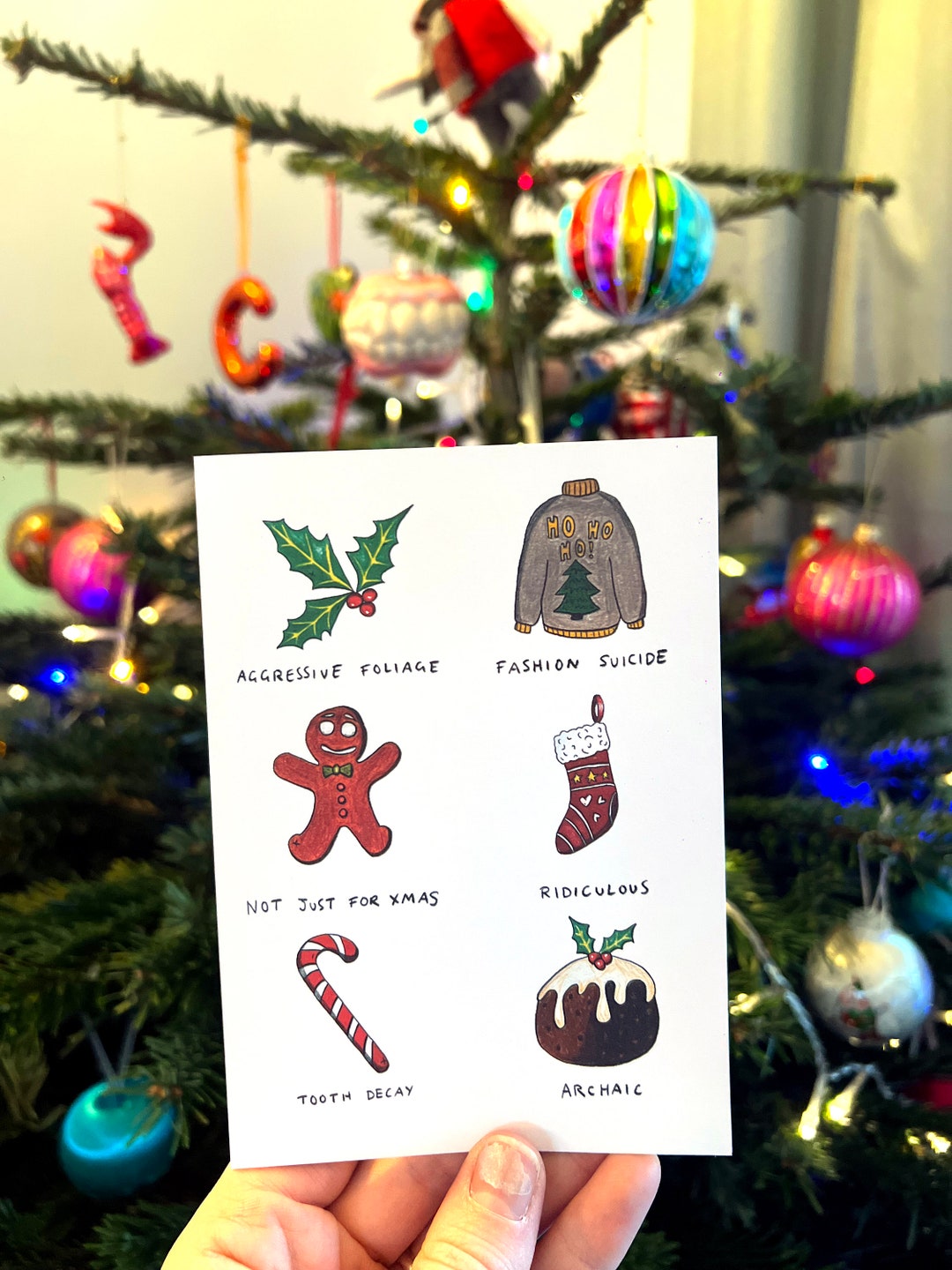 Anti Christmas Card, Grumpy Christmas Card, Snarky Christmad Card - Etsy