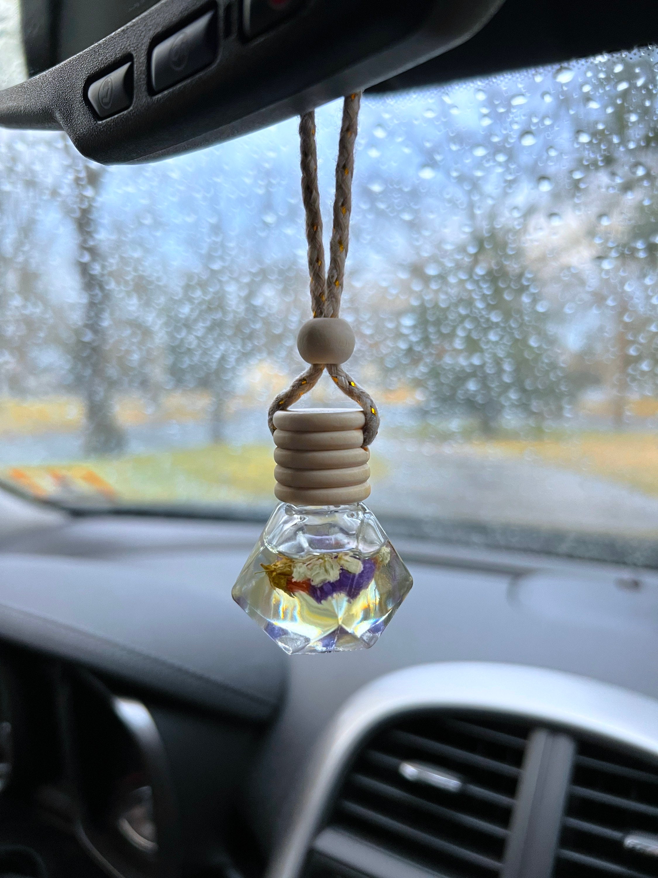 Glass Car Air Freshener Diffuser Car Accessories Fragrance Oil Real ...