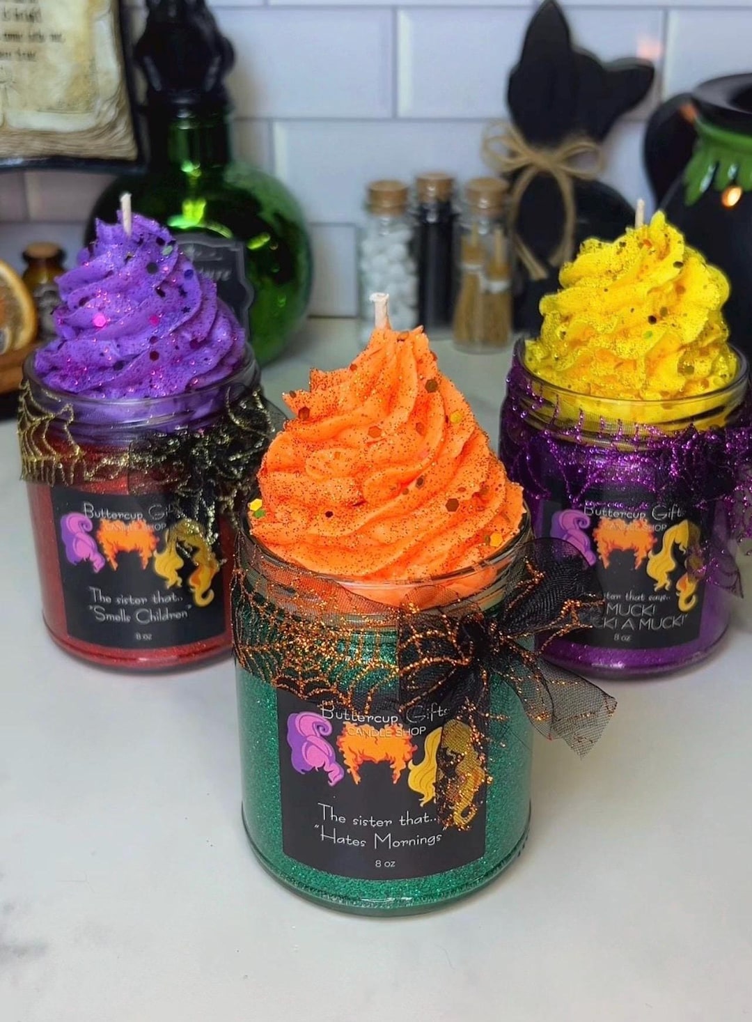 Sanderson Sisters Candle Set, It’s Just a Bunch of Hocus Pocus 3 8oz ...