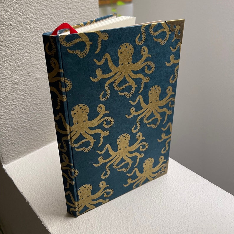 Octopus Handmade Hardcover Journal - Etsy