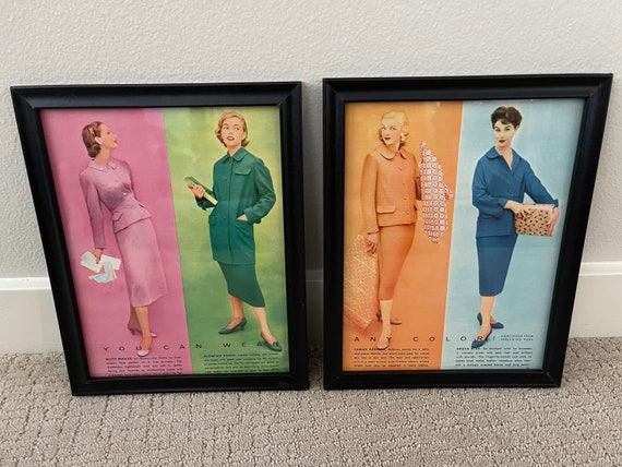 Vintage 1950s Fashion Magazine Spread - Etsy
