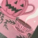 8x8 Pink Spooky Tea Art Print | Halloween Artwork | Pumpkin | Jack O ...