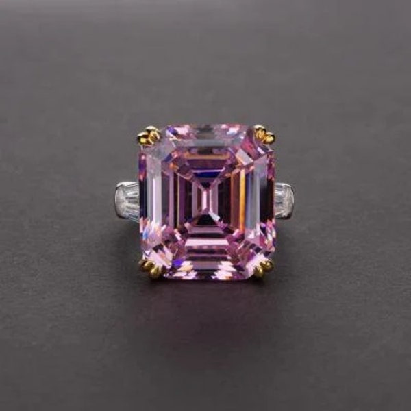 Pink Zircon Ring - Etsy