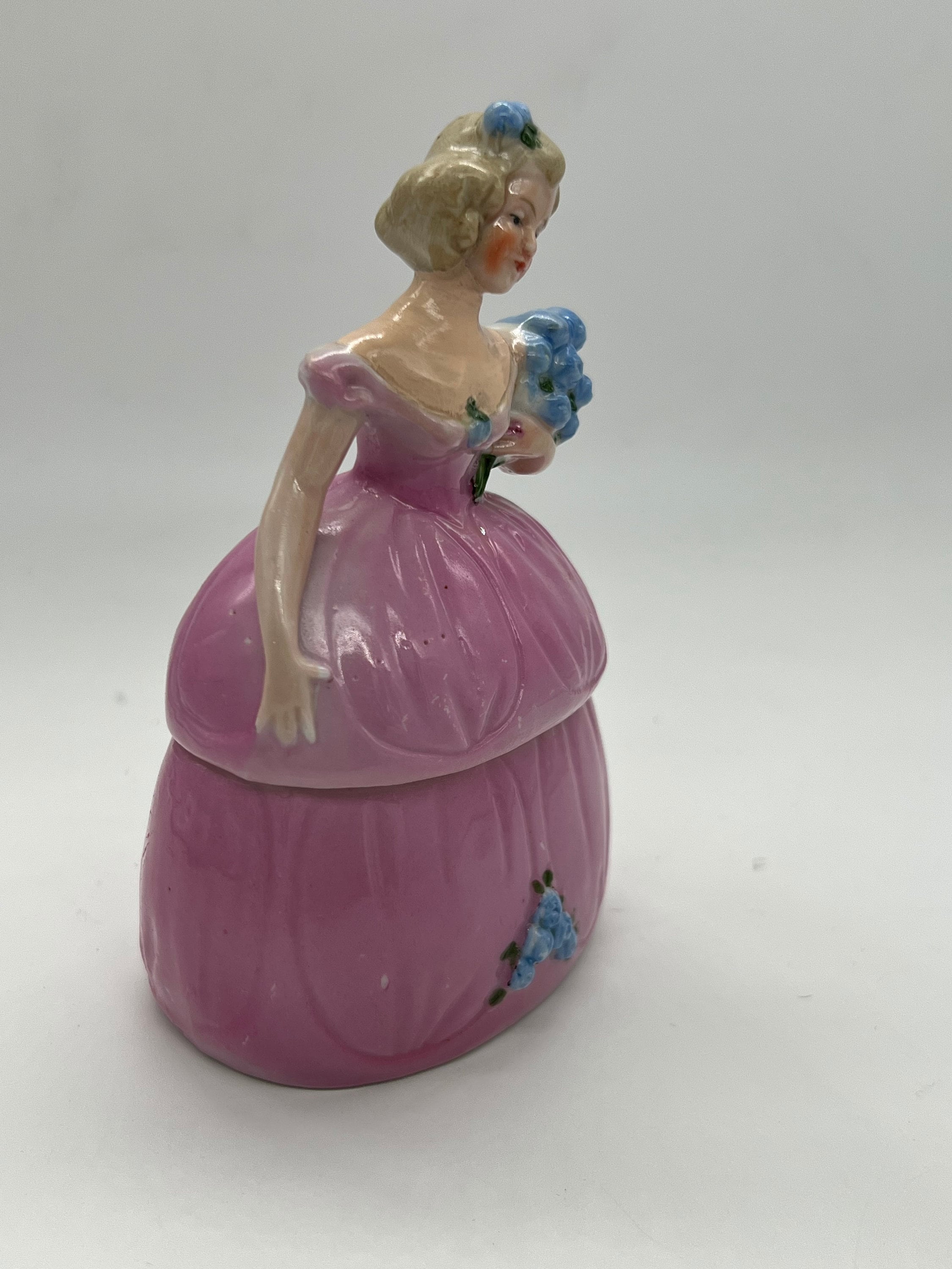 Southern Charm Vintage Porcelain Lady Powder Jar - Etsy