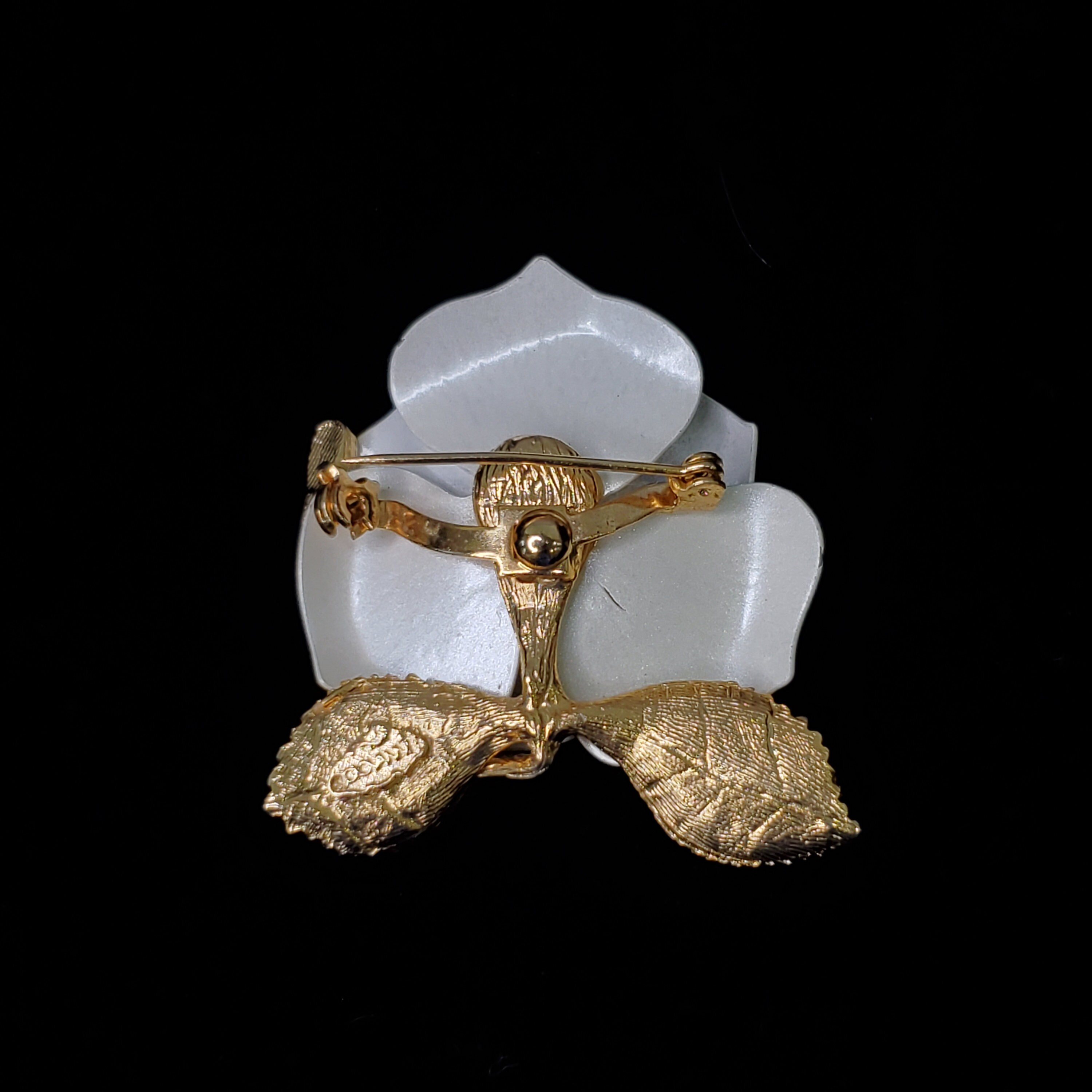 Vintage Giovanni Rose Flower Brooch Pin Gold Tone - Etsy