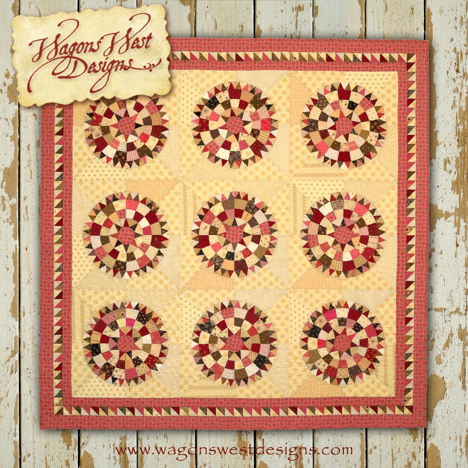 Quilt PDF Pattern - Pieced - Georgetown Circle - Etsy