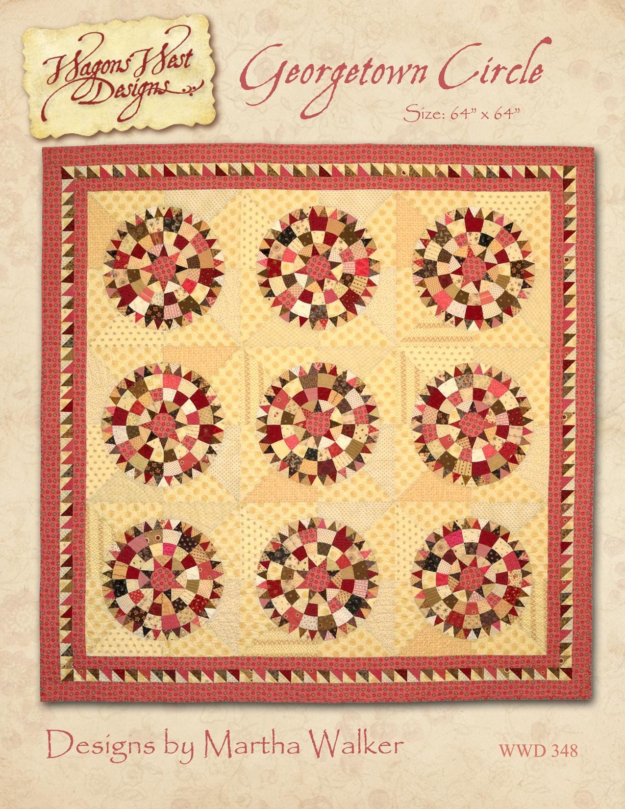 Quilt PDF Pattern - Pieced - Georgetown Circle - Etsy