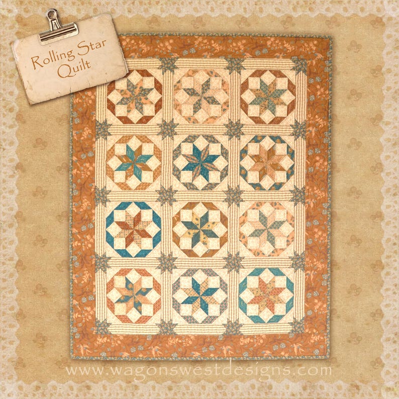Rolling Star Quilt E Pattern - Etsy