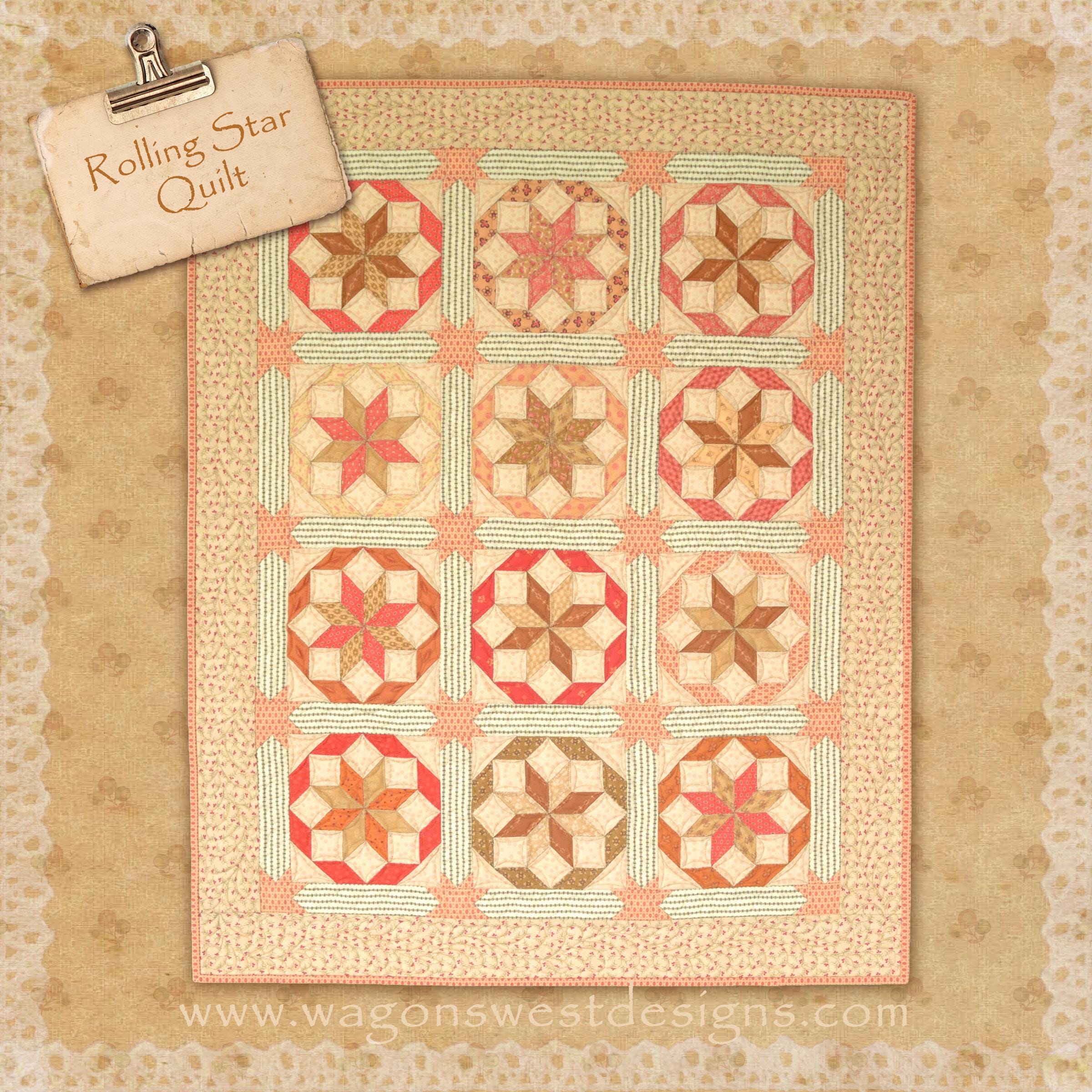 Rolling Star Quilt E Pattern - Etsy