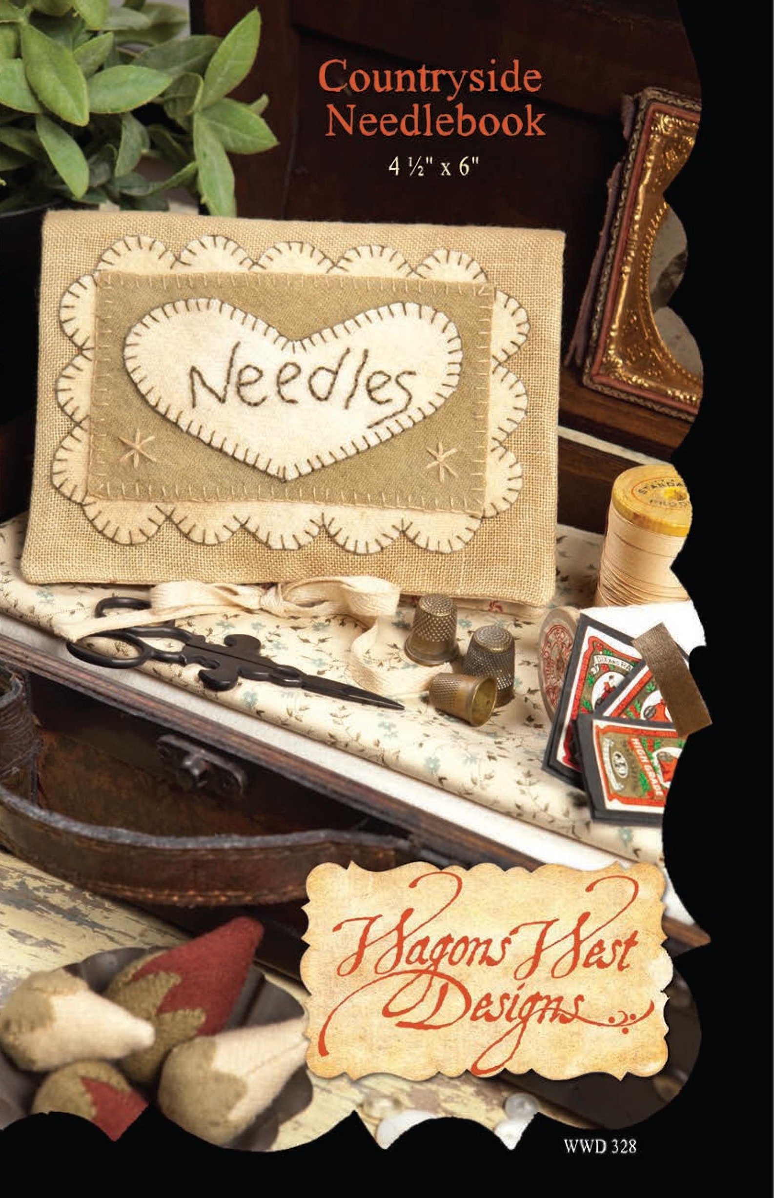 Wool Applique Needle Book PDF Pattern - Countryside Needlebook - Etsy