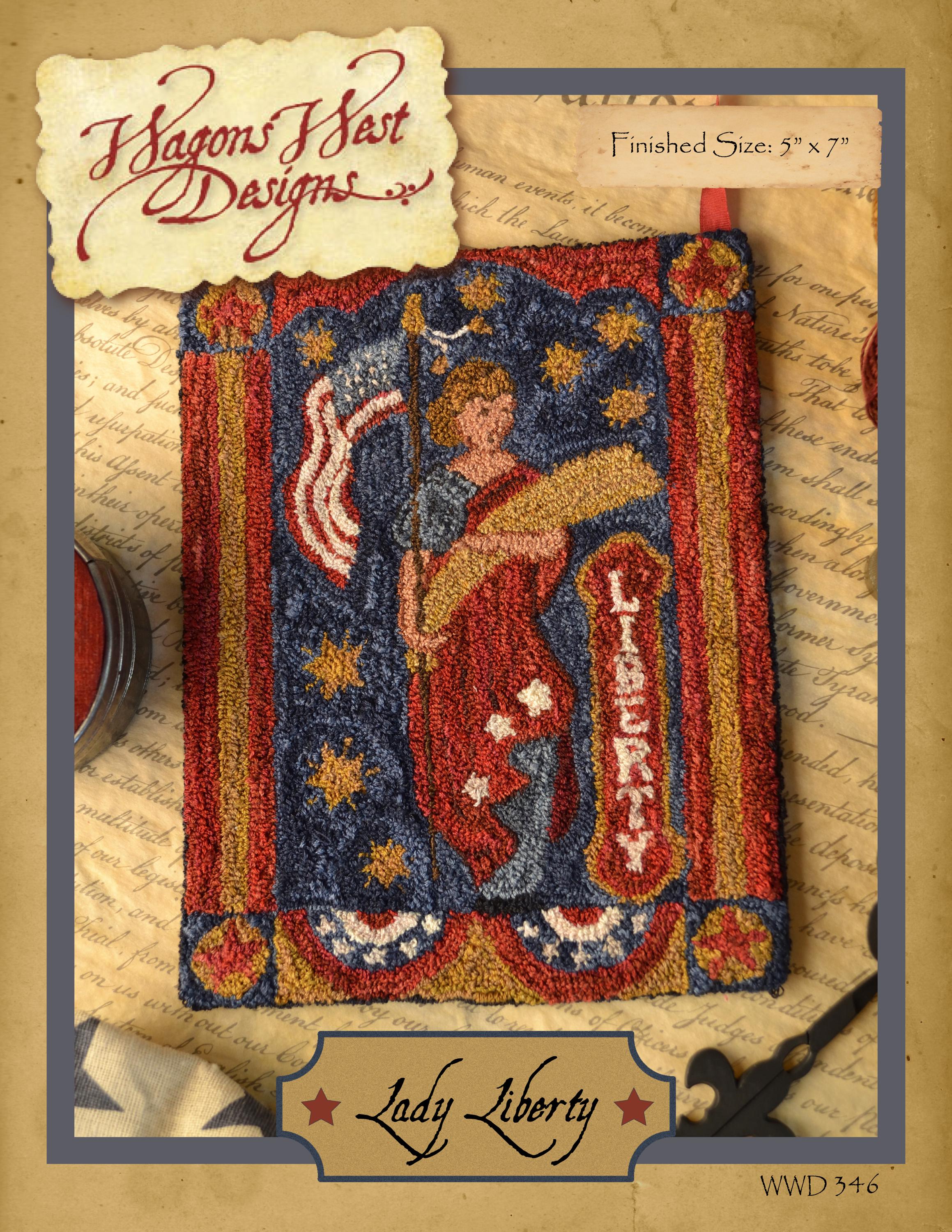 Primitive Punch Needle PDF Pattern - Lady Liberty - Etsy