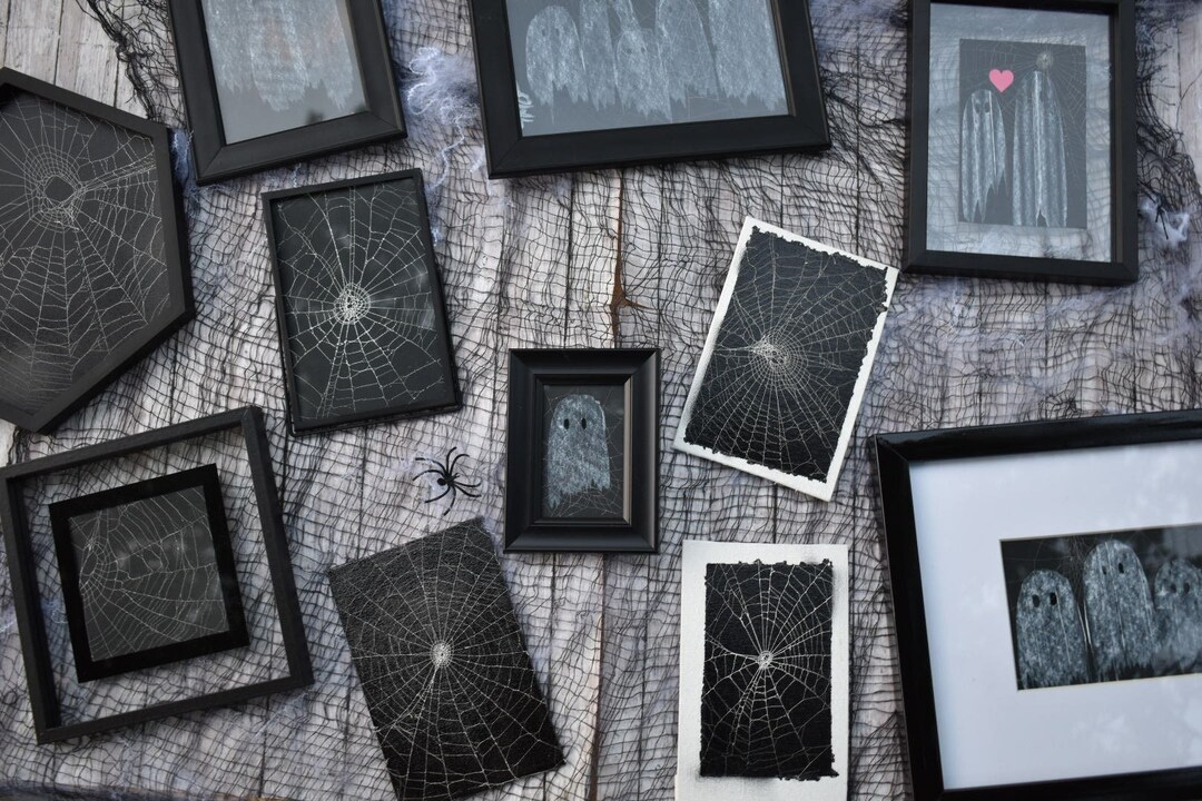 Ghost Portraits With REAL Preserved Spider Webs - Etsy