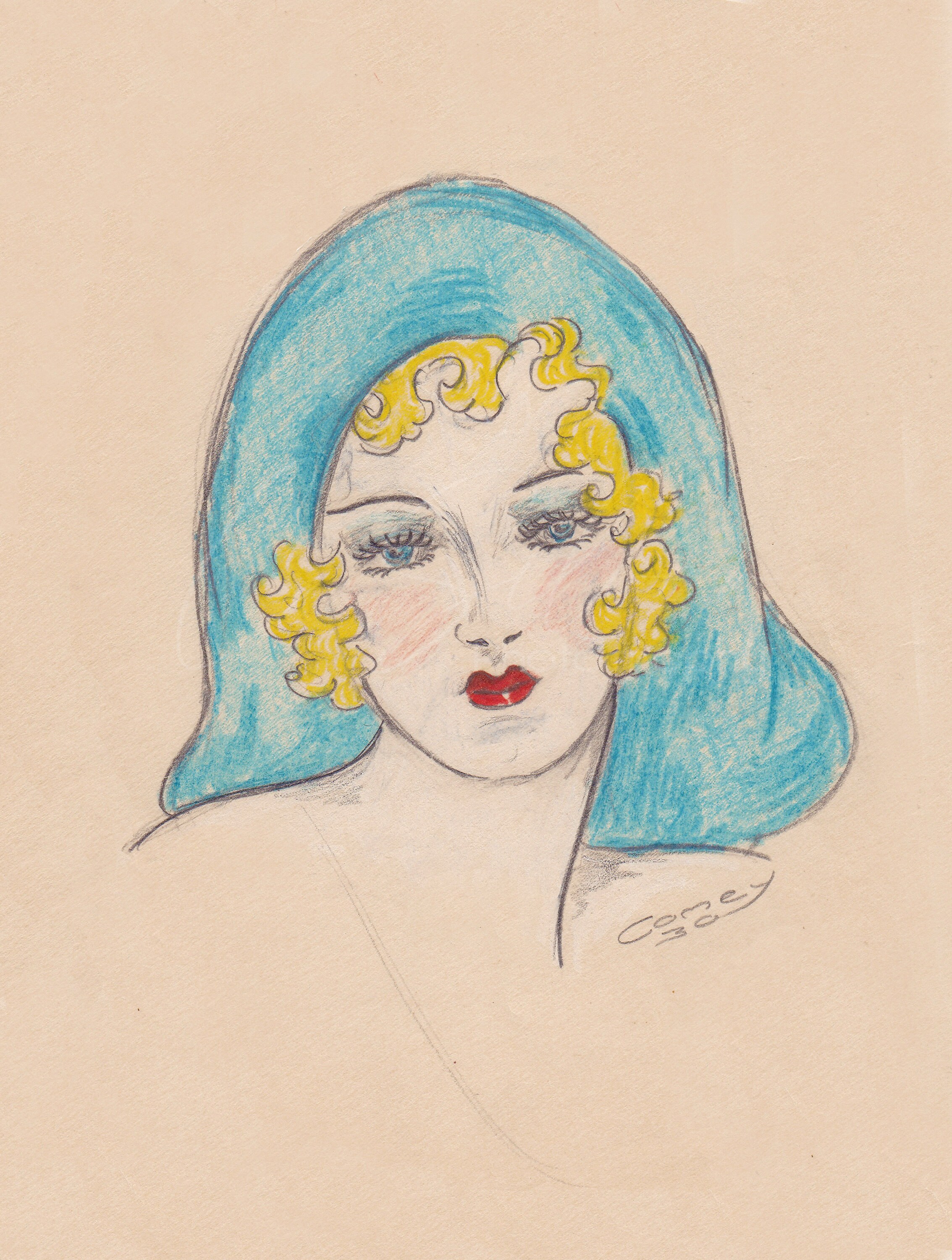 Original Vintage 1930 Sketch PRINT Frame Not Included - Etsy