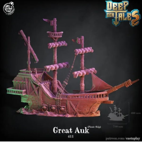 Dnd Ship Miniature - Etsy