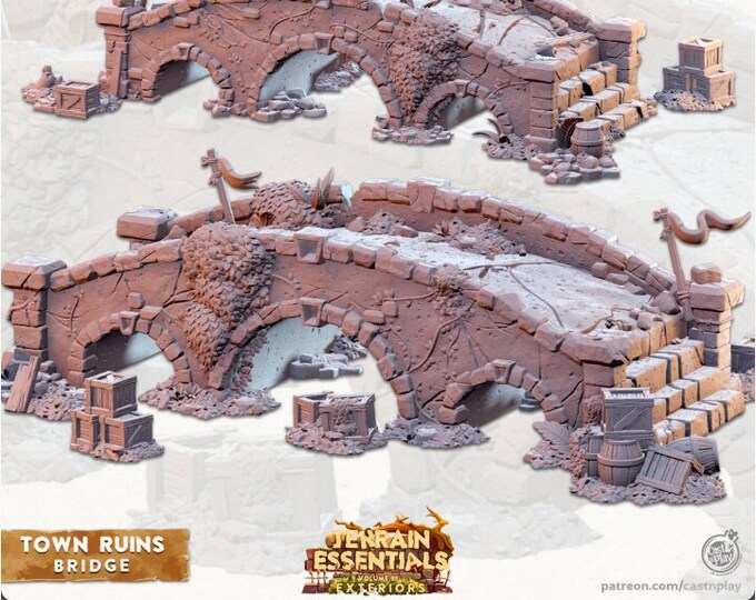 Town Ruins Bridge 3D Town Ruins Terrain Outdoor Scenery & Terrain ...