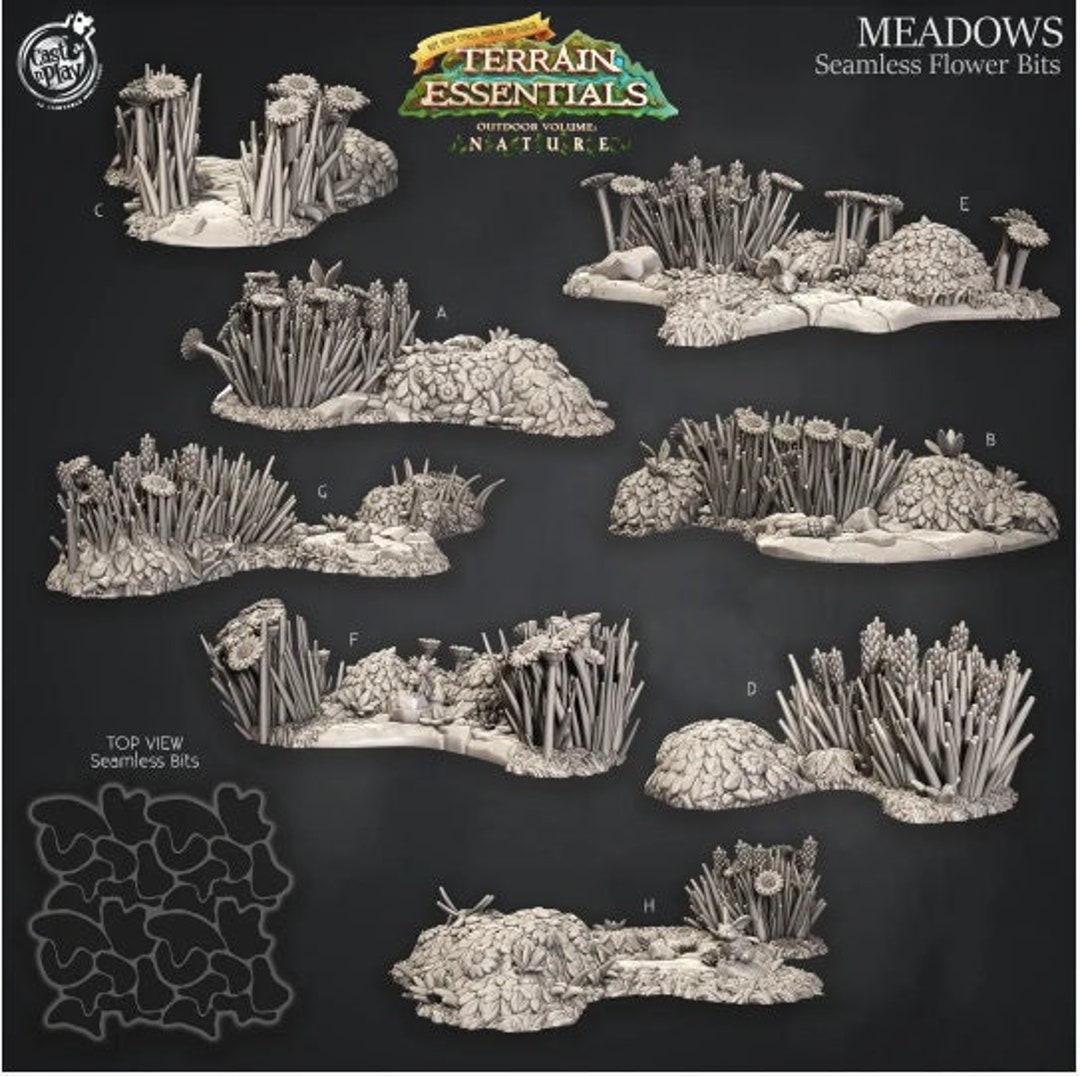 Terrain Essentials Meadows Castnplay Nature DND Terrain Fantasy RPG ...