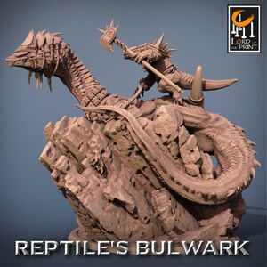 Lizardmen Mount 04 Climbing Reptile's Bulwark Huge Beast Miniature ...