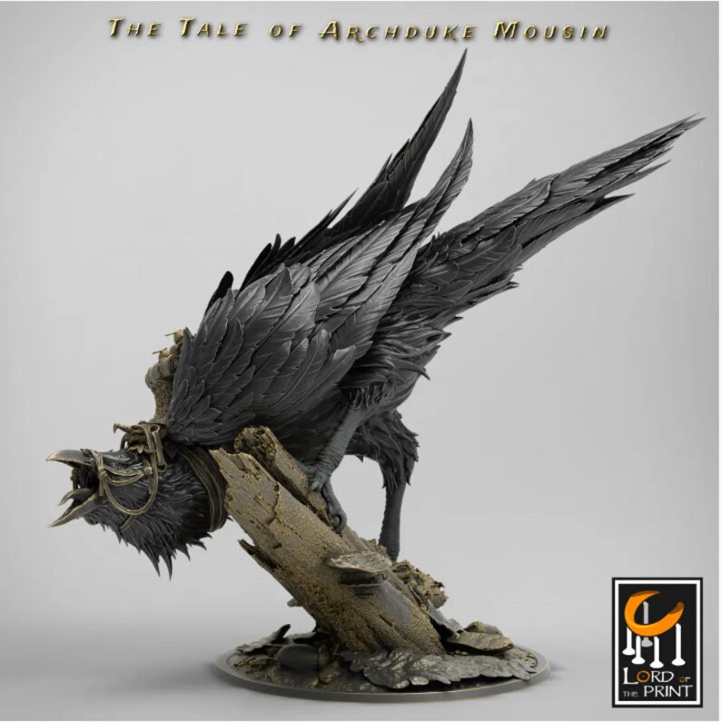 Raven Tale of Archduke Mousin Dnd Fantasy RPG 3D - Etsy