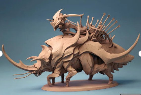 Siege Beetle Huge Beast Miniature Lord of the Print Dnd - Etsy