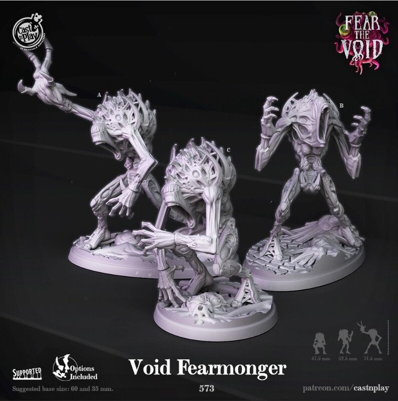 Void Fearmonger Castnplay Dnd Miniature Fantasy RPG Games Fear the Void ...