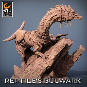 Lizardmen Mount 04 Climbing Reptile's Bulwark Huge Beast Miniature ...