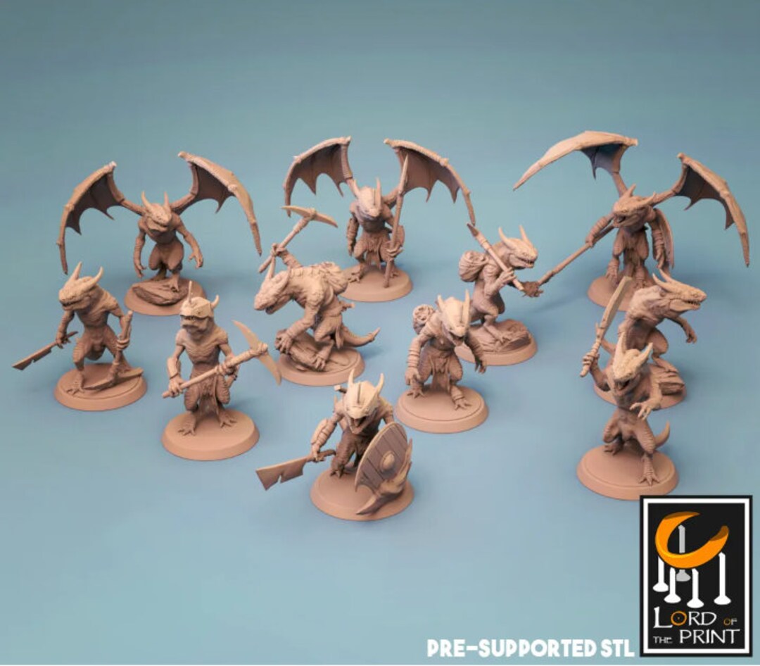 Kobold Gang Rescale Miniatures DND Fantasy RPG 3D Printed Miniature ...