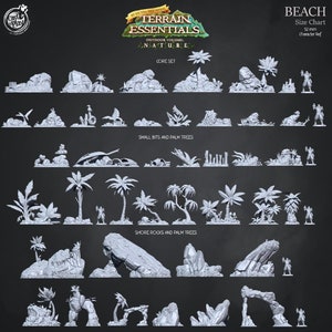 Terrain Essentials Beach Terrain & Scatter Castnplay 3D Scenery DND ...