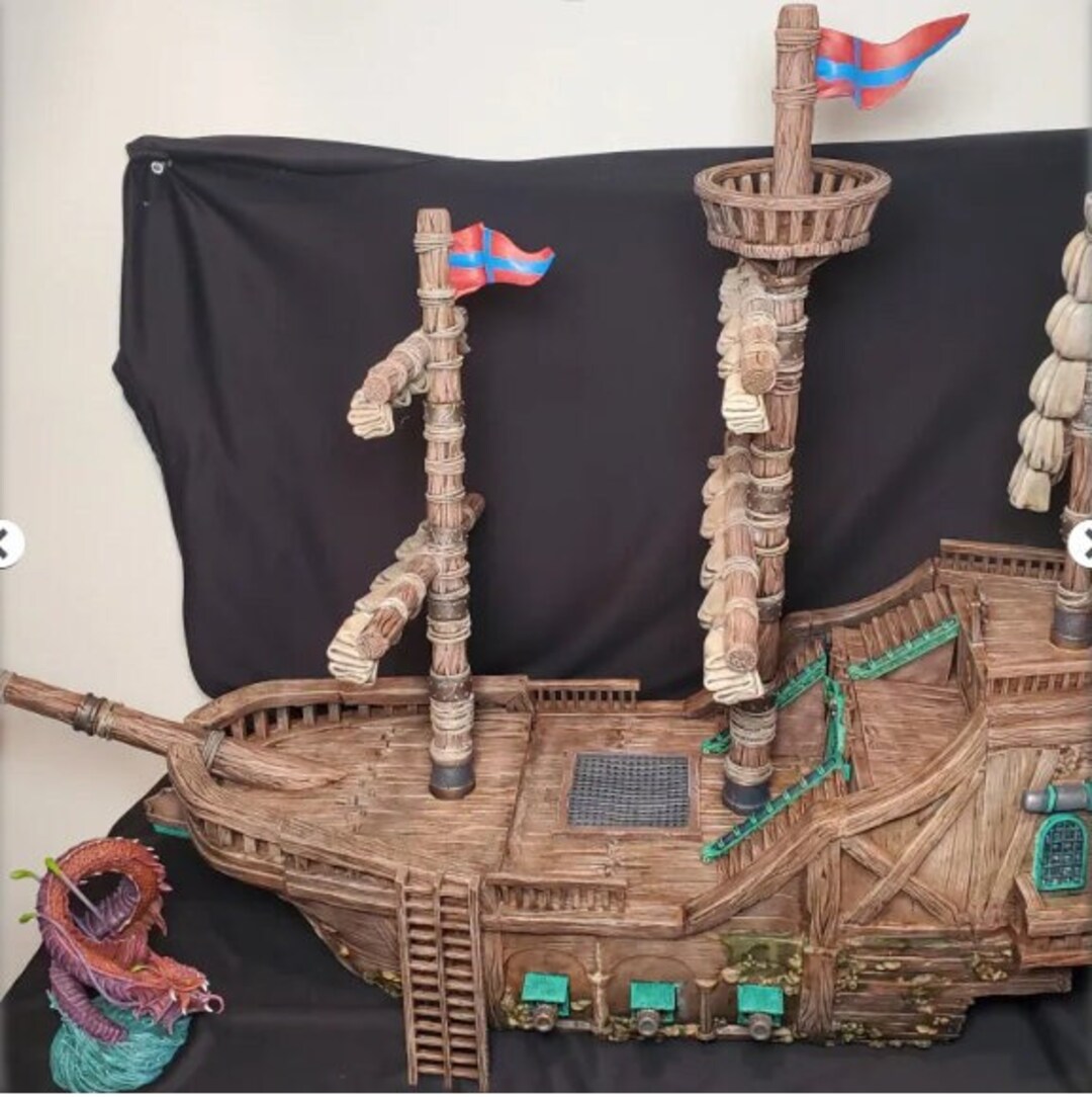 Great Auk Pirate Ship Castnplay DND Miniature Fantasy RPG Pathfinder ...
