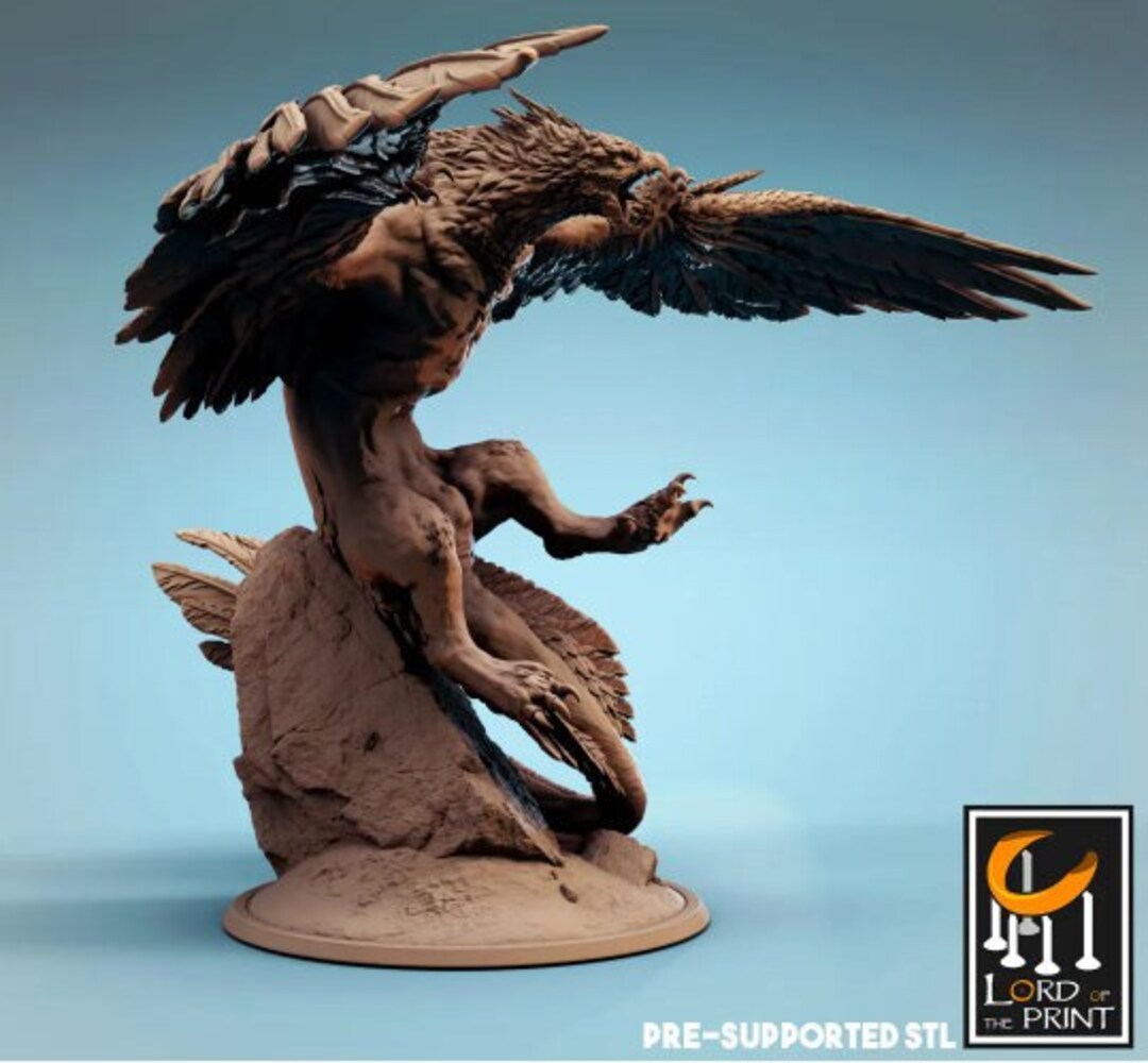 Ruhk Male Table Top Miniature Lord of the Print DND - Etsy