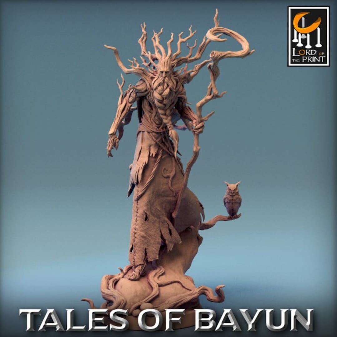Lechy Forest Druid Tales of Bayun Rescale Miniatures Dnd Fantasy RPG 3D ...